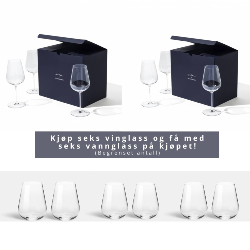 Jancis Robinson vinglass ink. Jancis Robinson vannglass 6-pk - Vinskap.no
